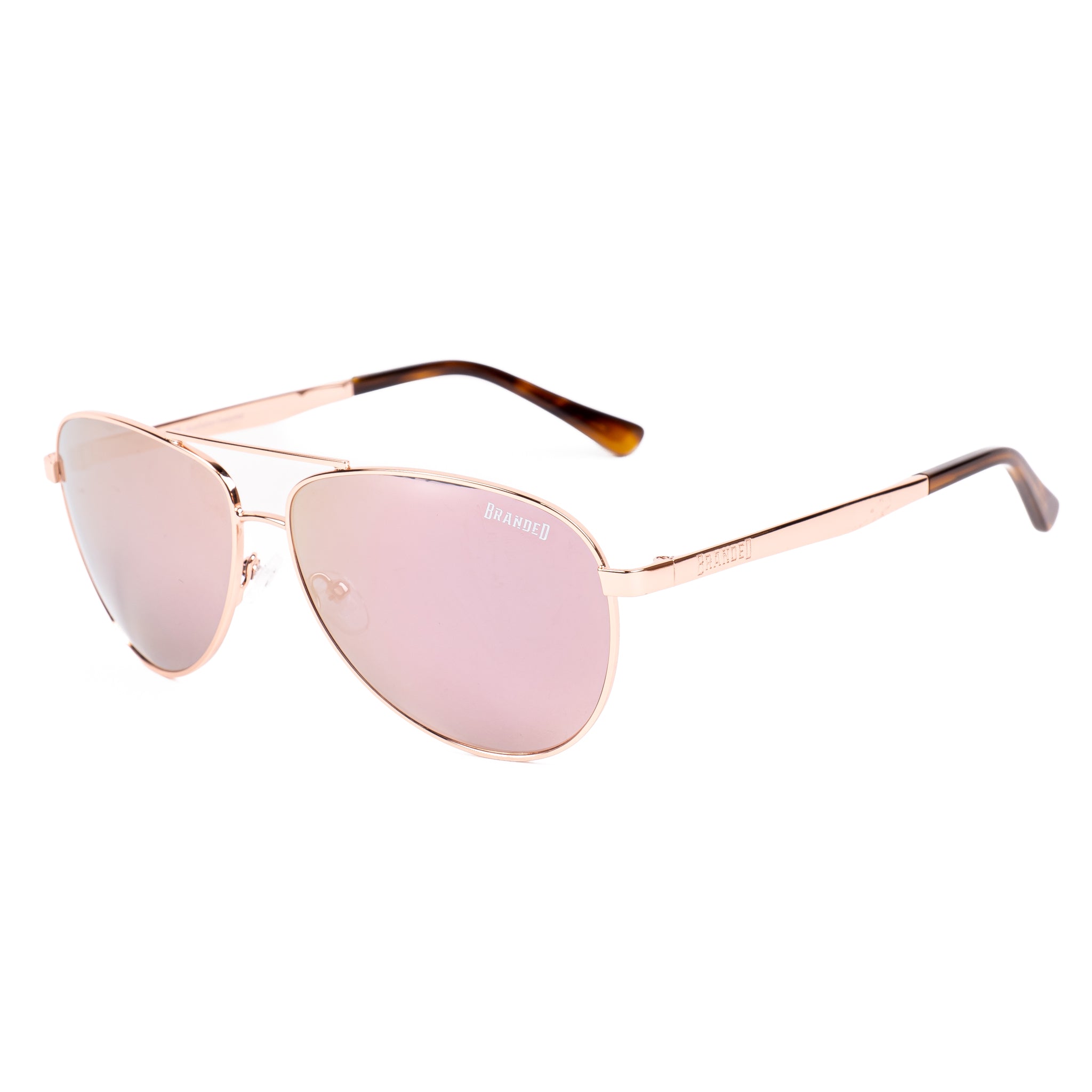 Branded Vision | Delta Rose Gold Western Sunglasses